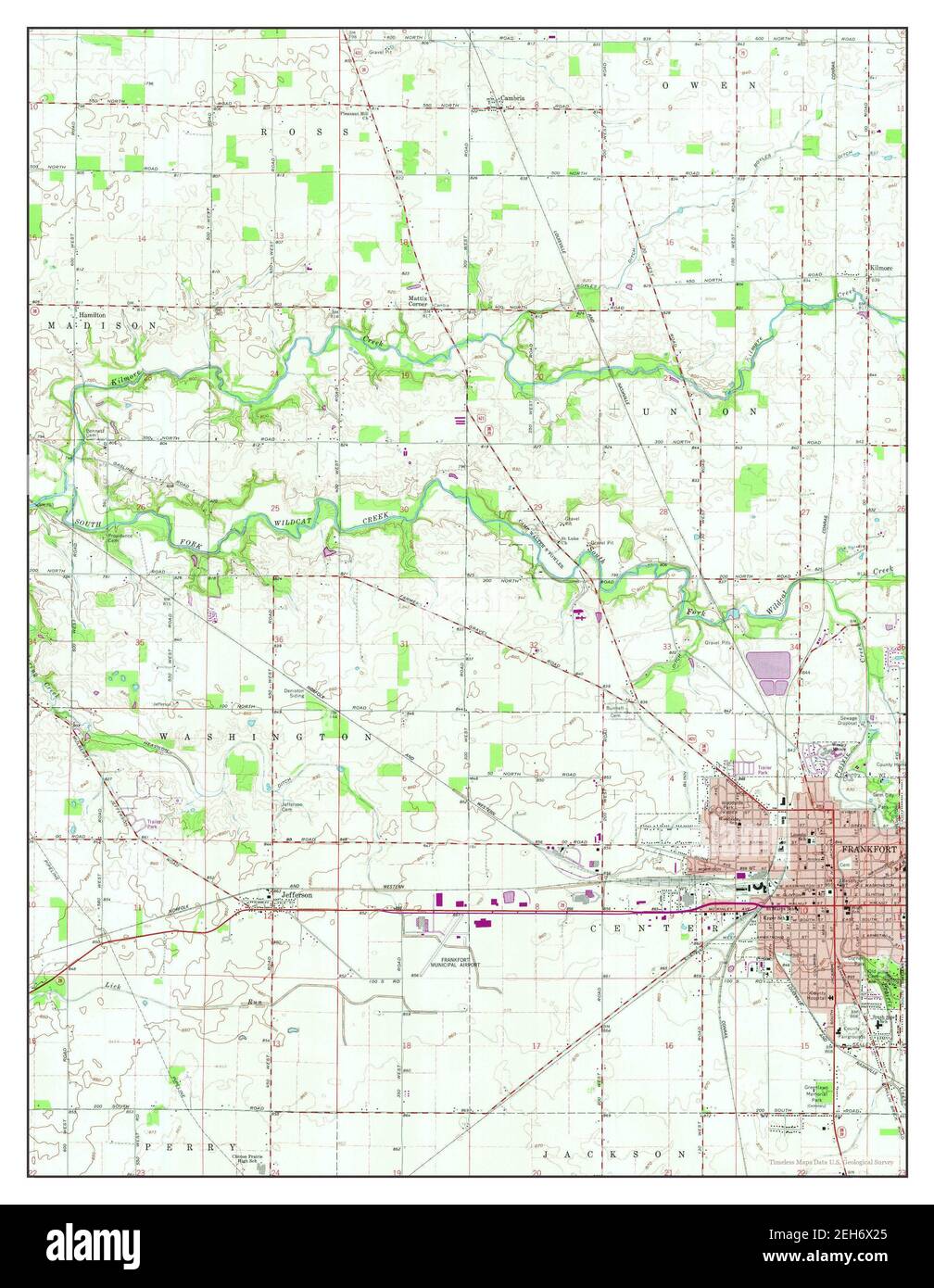 Frankfort, Indiana, map 1961, 1:24000, United States of America by ...