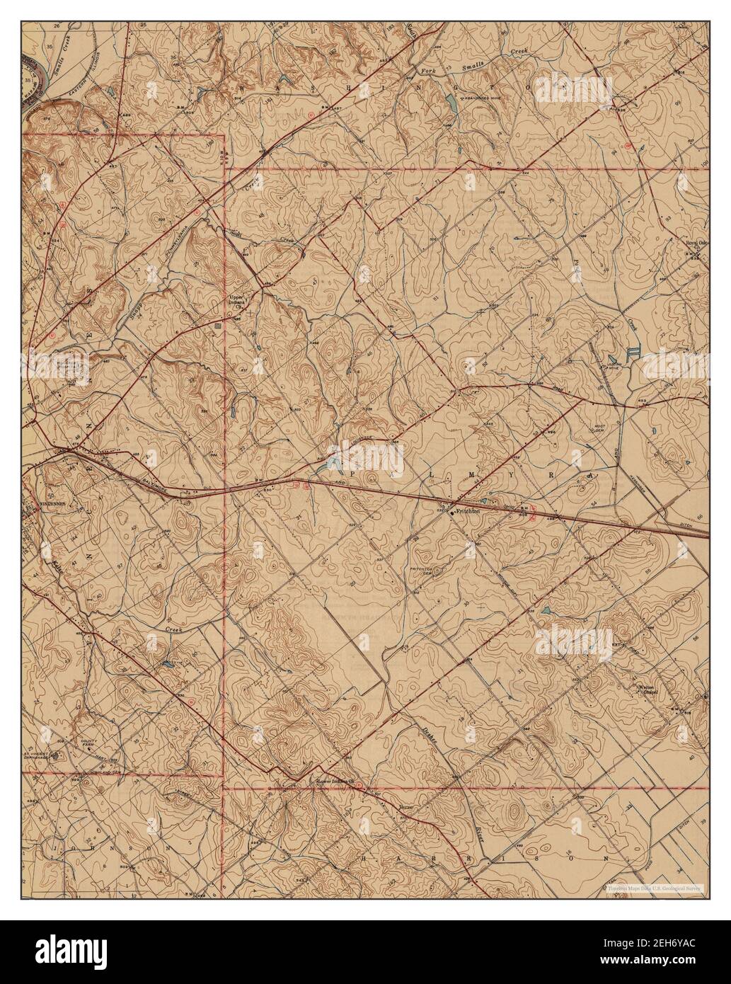 Fritchton, Indiana, map 1944, 1:24000, United States of America by ...