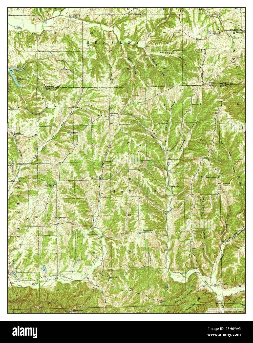 Fruitdale, Indiana, map 1948, 1:24000, United States of America by ...