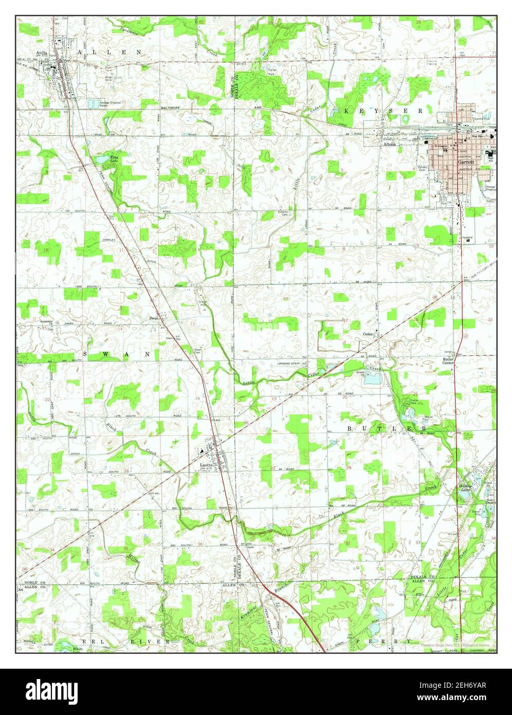 Garrett map hi-res stock photography and images - Alamy