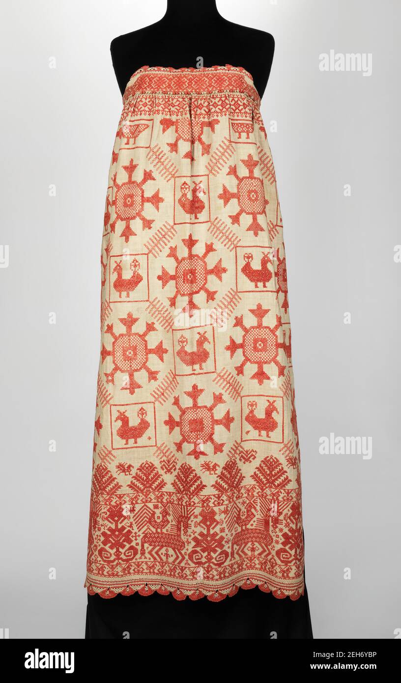 Apron, Russian, 1830-70 Stock Photo - Alamy