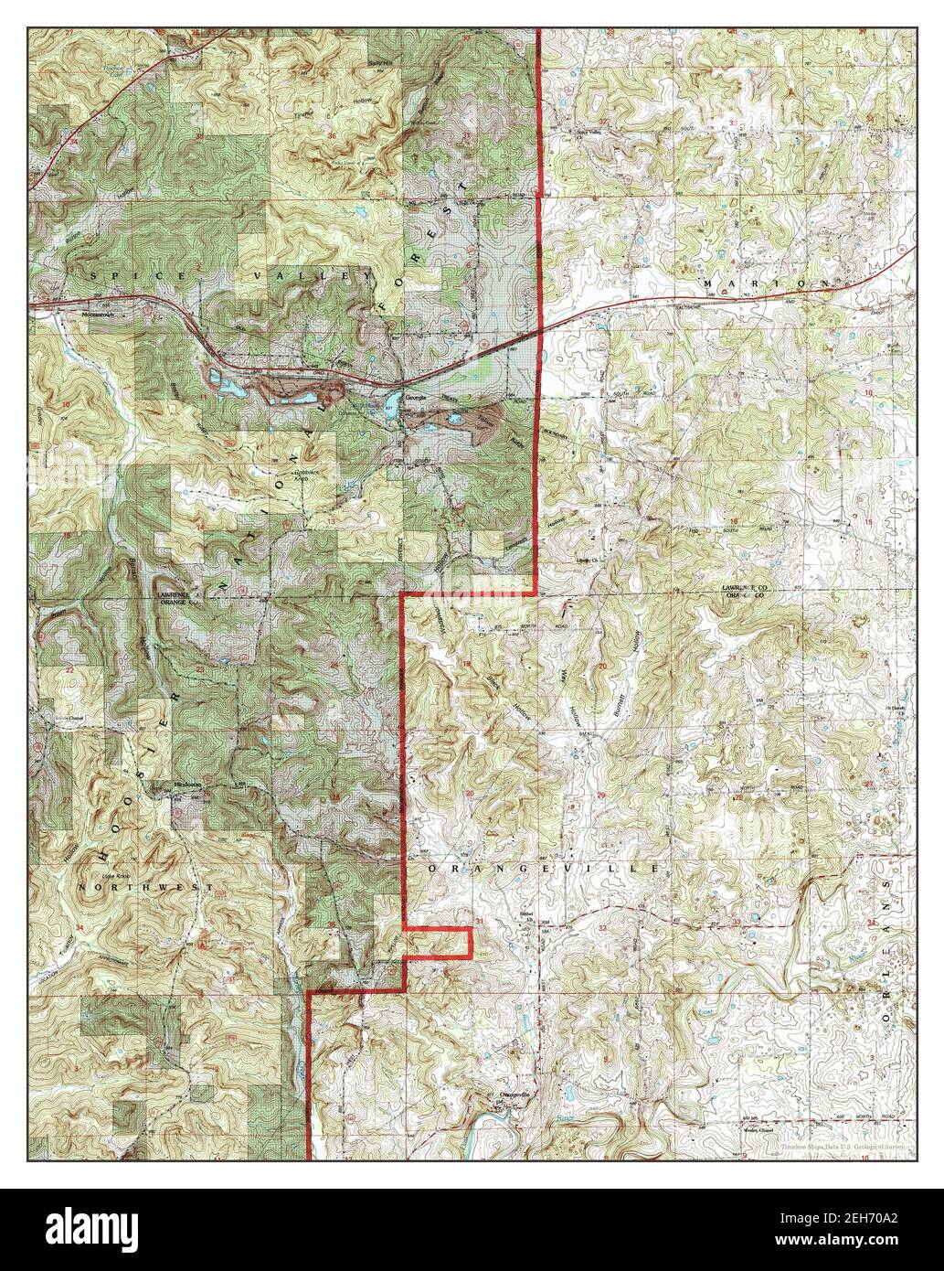 Georgia, Indiana, map 1993, 1:24000, United States of America by ...