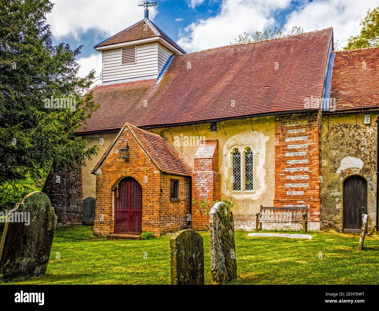 The small church of St James in Ashmansworth, Hampshire is a Grade 1 ...