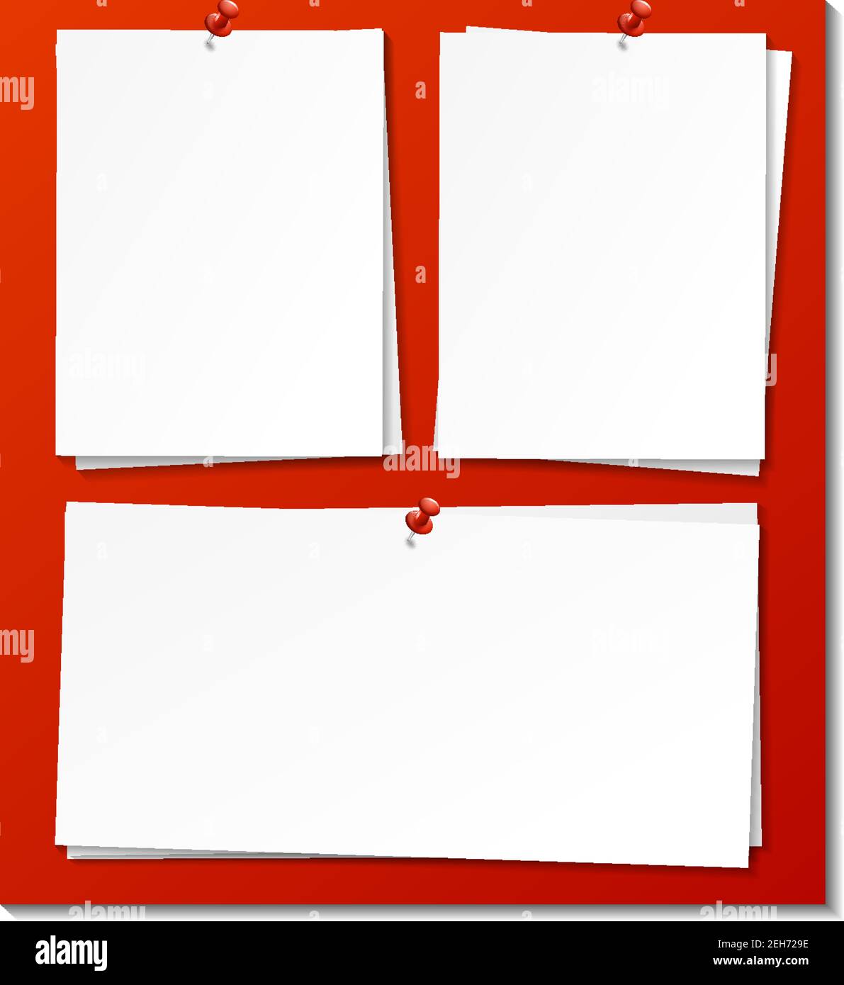 Set of empty sticky note paper template illustration Stock Vector Image ...