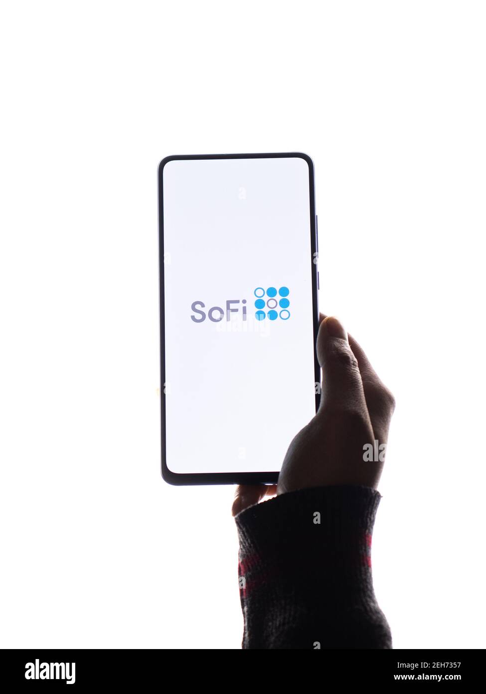 Assam, india - February 19, 2021 : SoFi logo on phone screen stock ...
