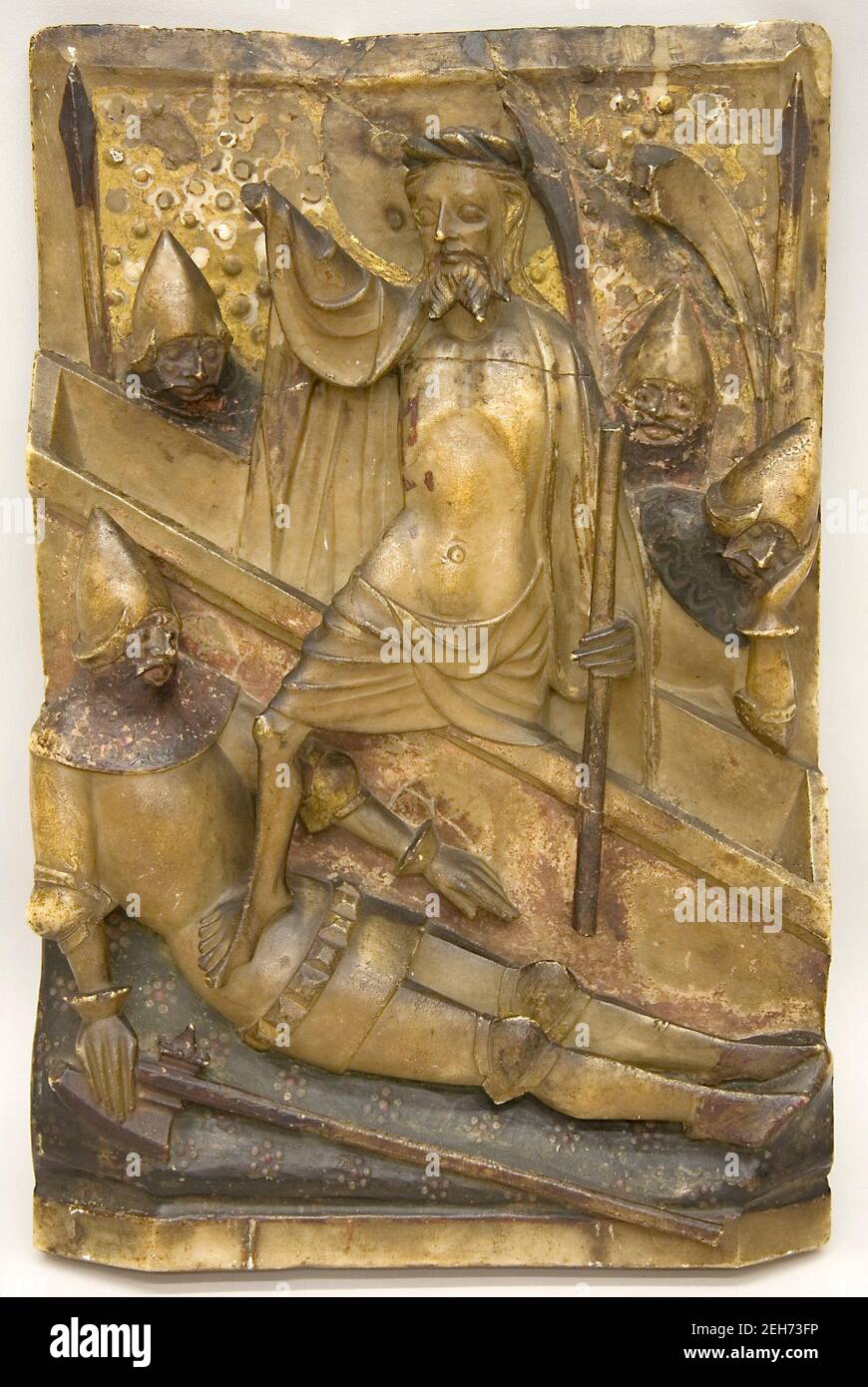 The Resurrection, British, dated 1375 Stock Photo - Alamy