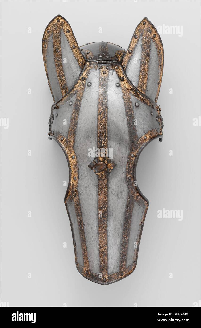 Shaffron (Horse's Head Defense), Dutch, ca. 1620 Stock Photo - Alamy