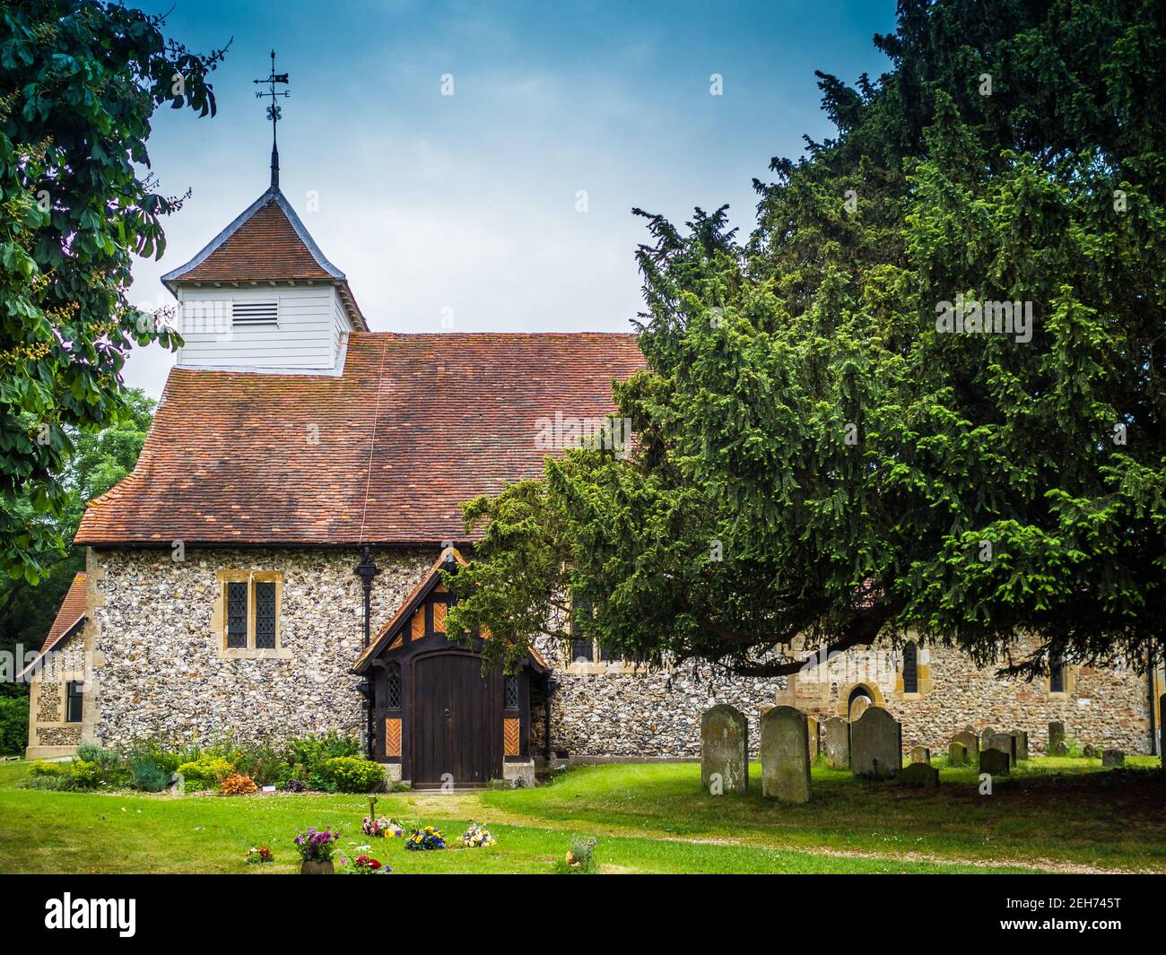 The parish church of St Mary in Sulhamstead Abbots, Berkshire is a 13th ...