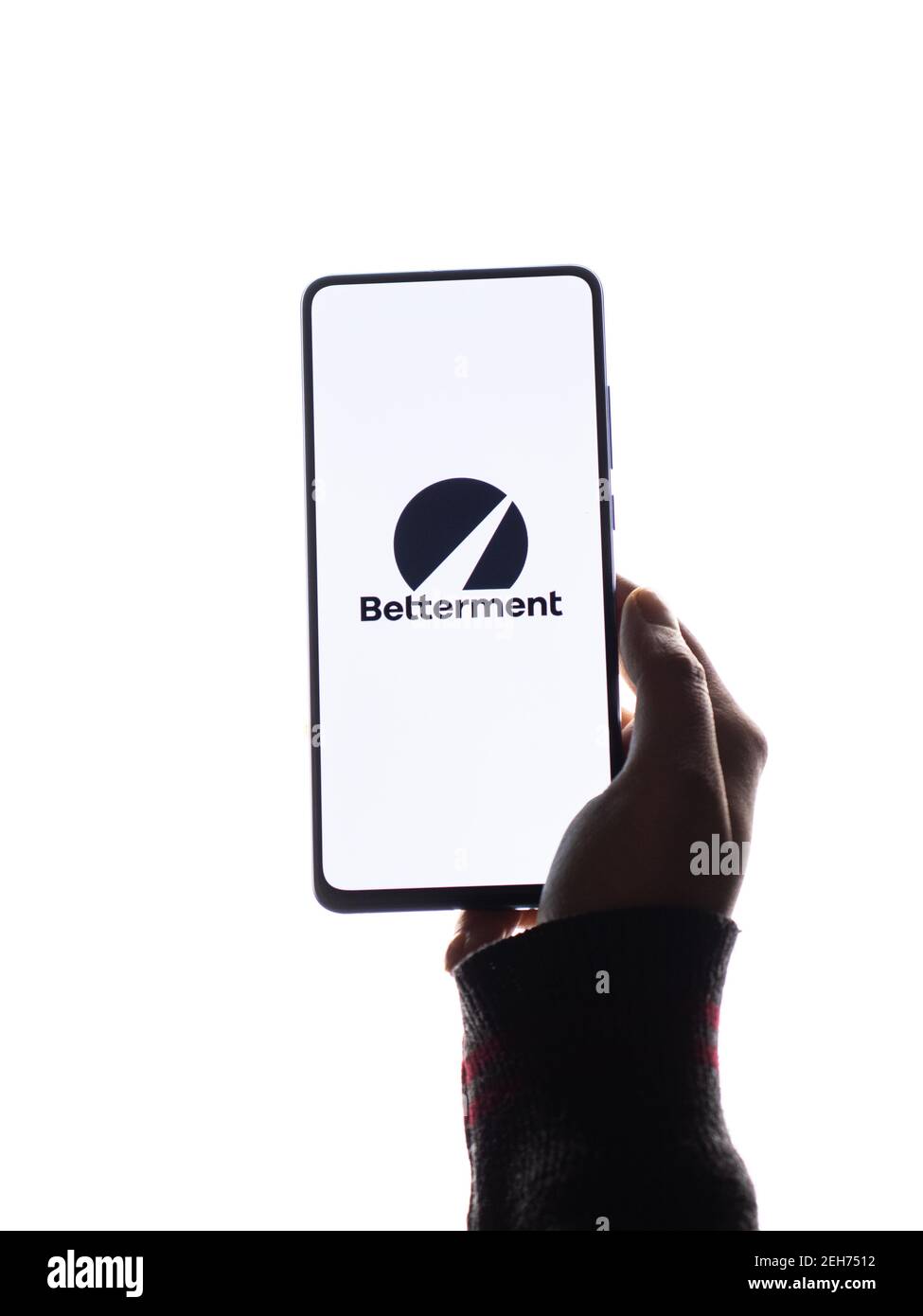 Assam, india - February 19, 2021 : Betterment logo on phone screen ...