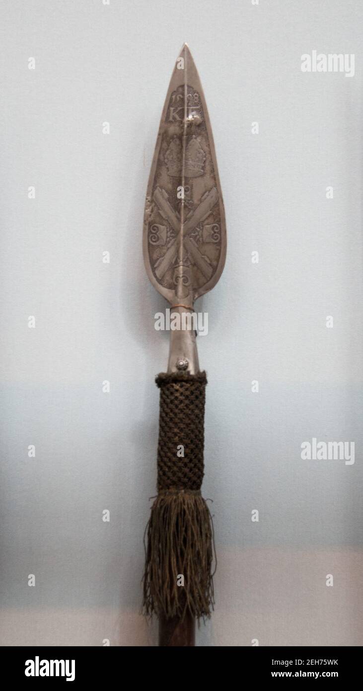 Spear of Emperor Ferdinand I (reigned 1558-64), German, dated 1558 ...