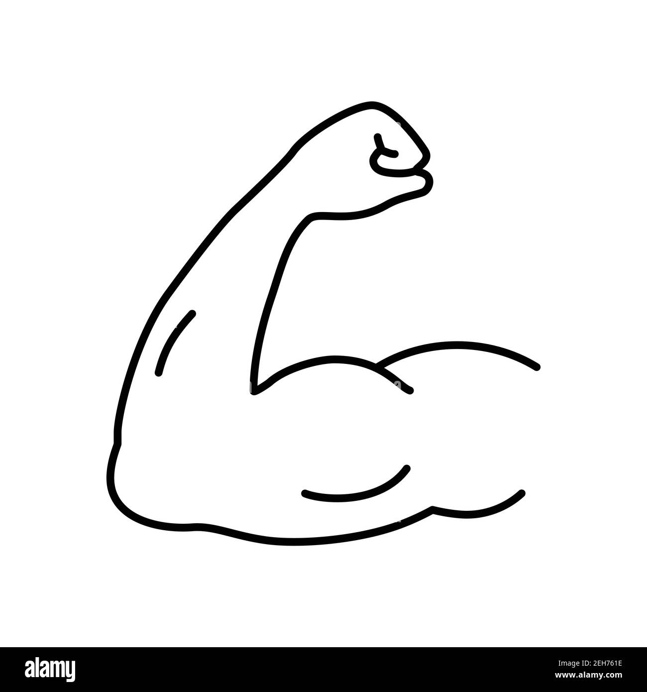 Arm muscle drawing hi-res stock photography and images - Alamy