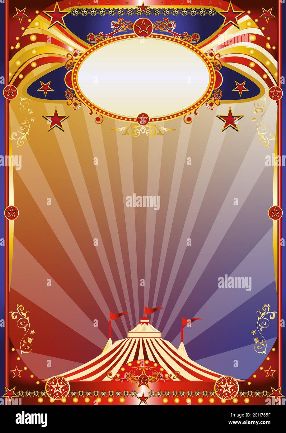 A multicolor circus background for a poster. Welcome to the show ...