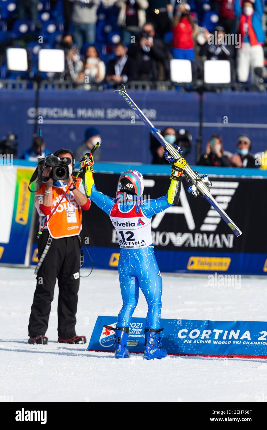Cortina (BL, Italy. 19th Feb, 2021. Cortina (BL), Italy, Labirinti ...