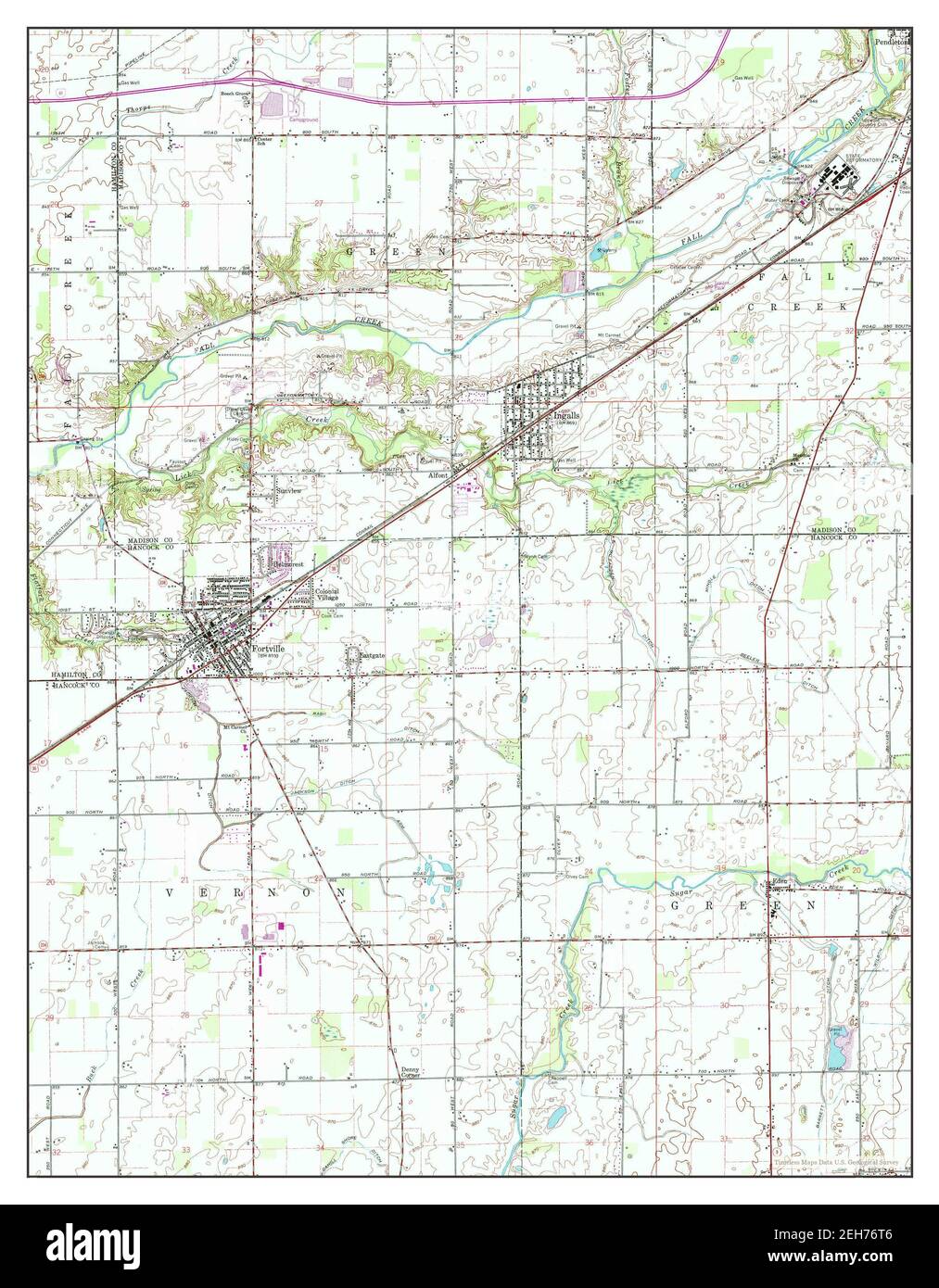 Ingalls, Indiana, map 1962, 1:24000, United States of America by ...