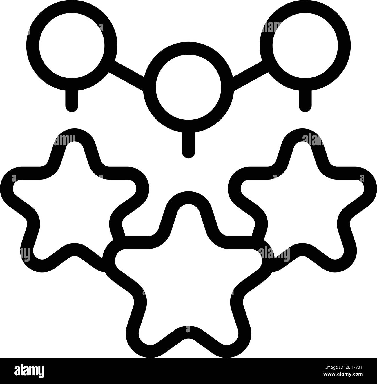 Star experience icon. Outline star experience vector icon for web ...