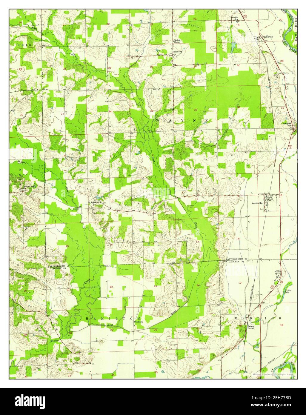 Map of jonesville hi-res stock photography and images - Alamy