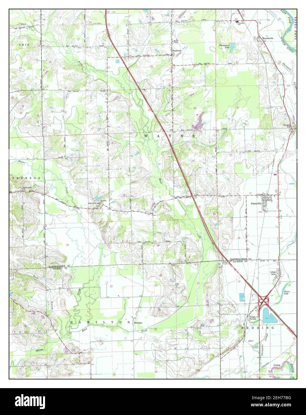 Map of jonesville hi-res stock photography and images - Alamy