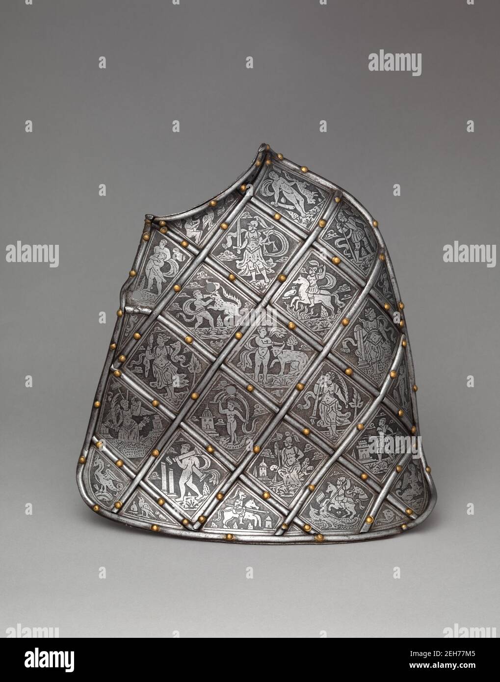 Trellised Targe (Tournament Reinforce), Italian, ca. 1550 to 1575 Stock ...