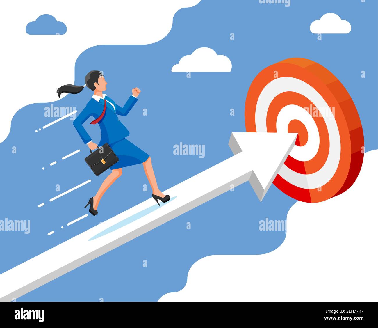Female leader in smart Stock Vector Images - Alamy