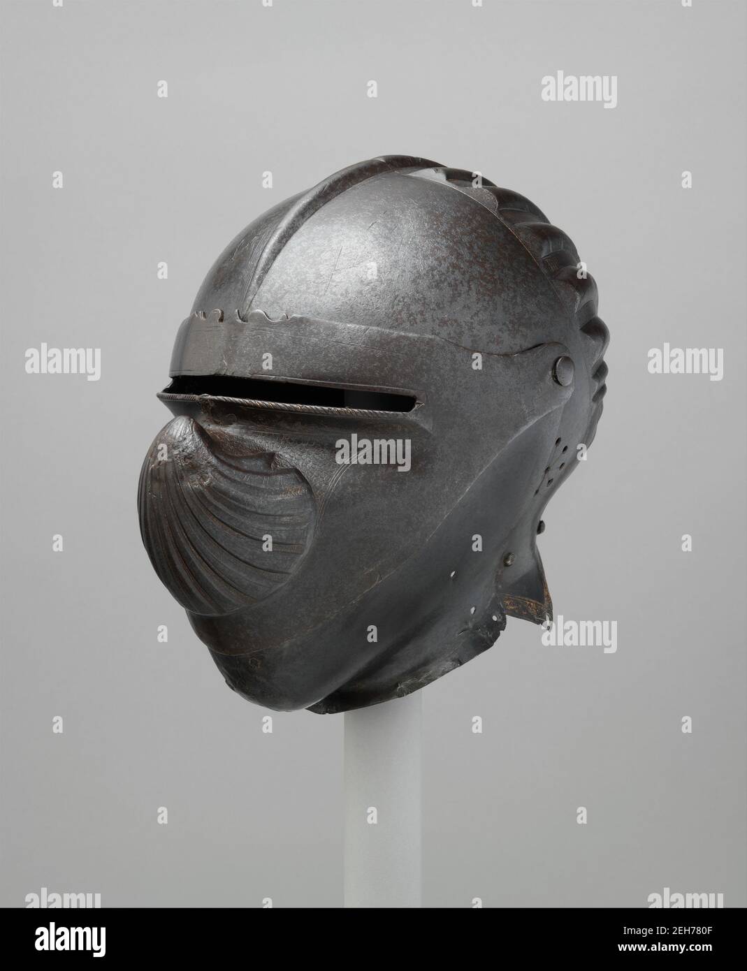Close Helmet, Italian, Milan, ca. 1510-20 Stock Photo - Alamy