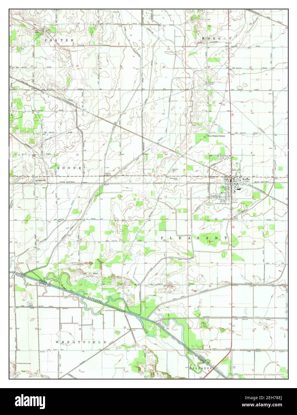 Old map of indiana Cut Out Stock Images & Pictures - Alamy