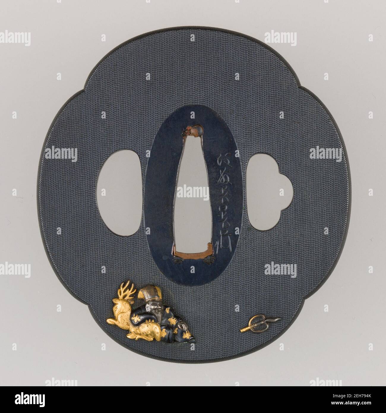 Sword Guard (Tsuba), Japanese, 19th century Stock Photo - Alamy