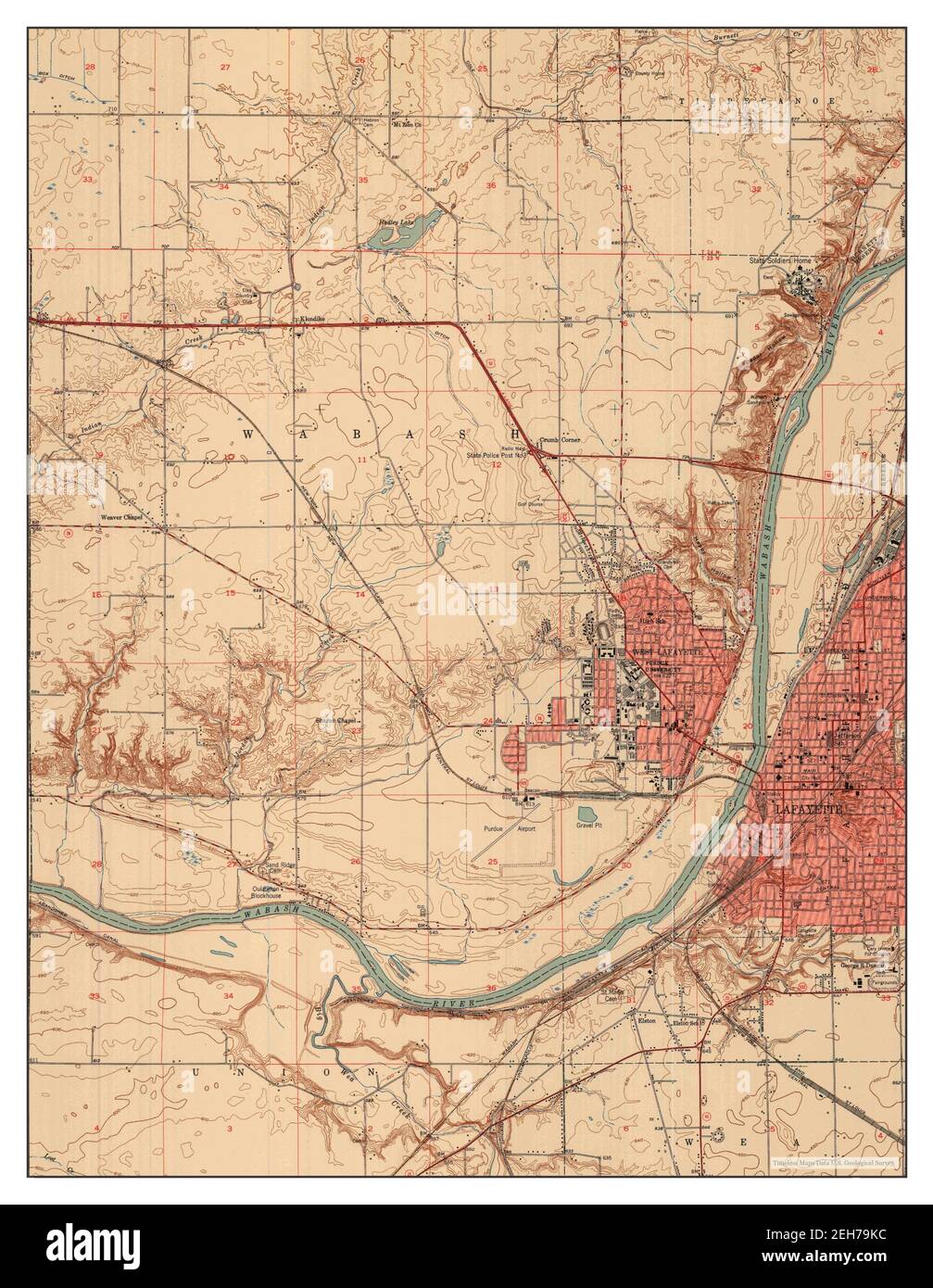 1950 road map hi-res stock photography and images - Alamy