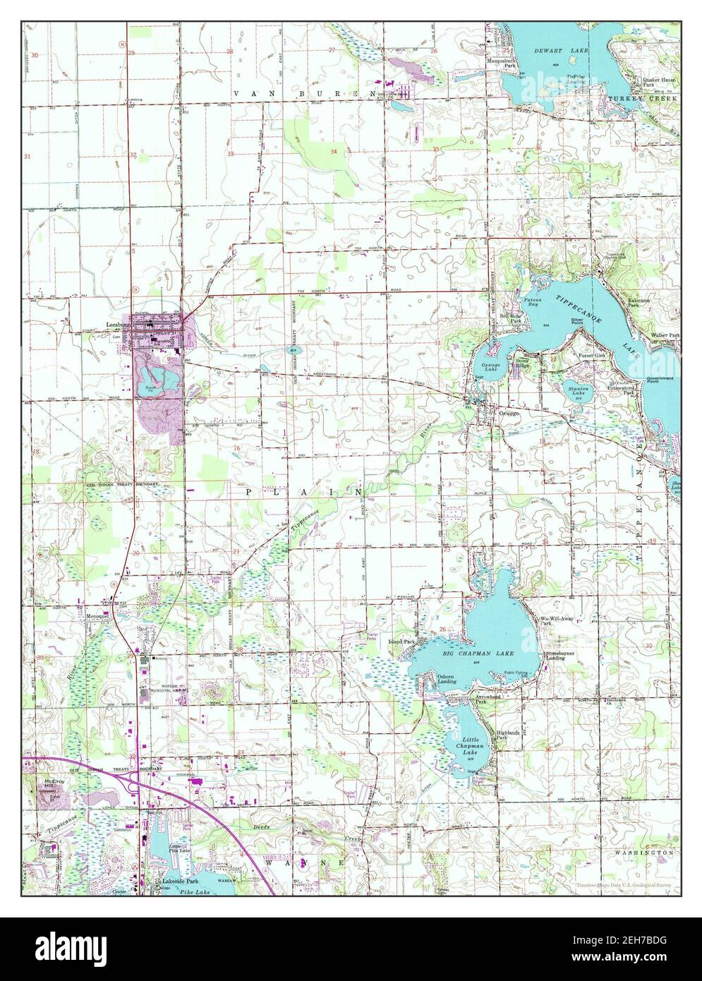 Map of leesburg Cut Out Stock Images & Pictures - Alamy