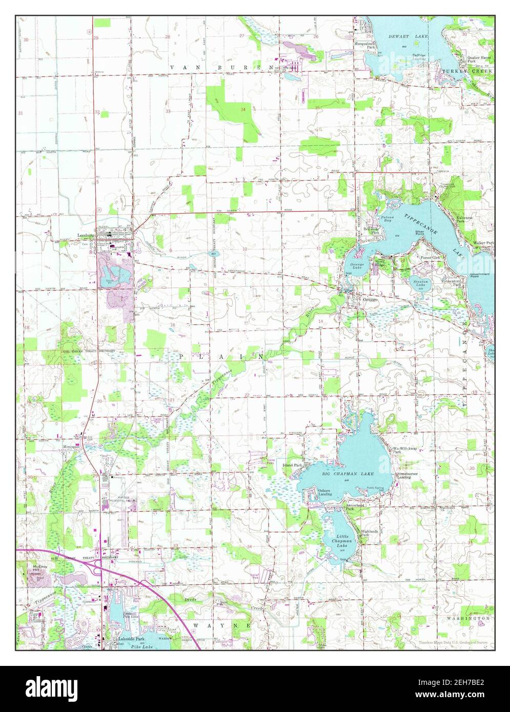 Map of leesburg Cut Out Stock Images & Pictures - Alamy