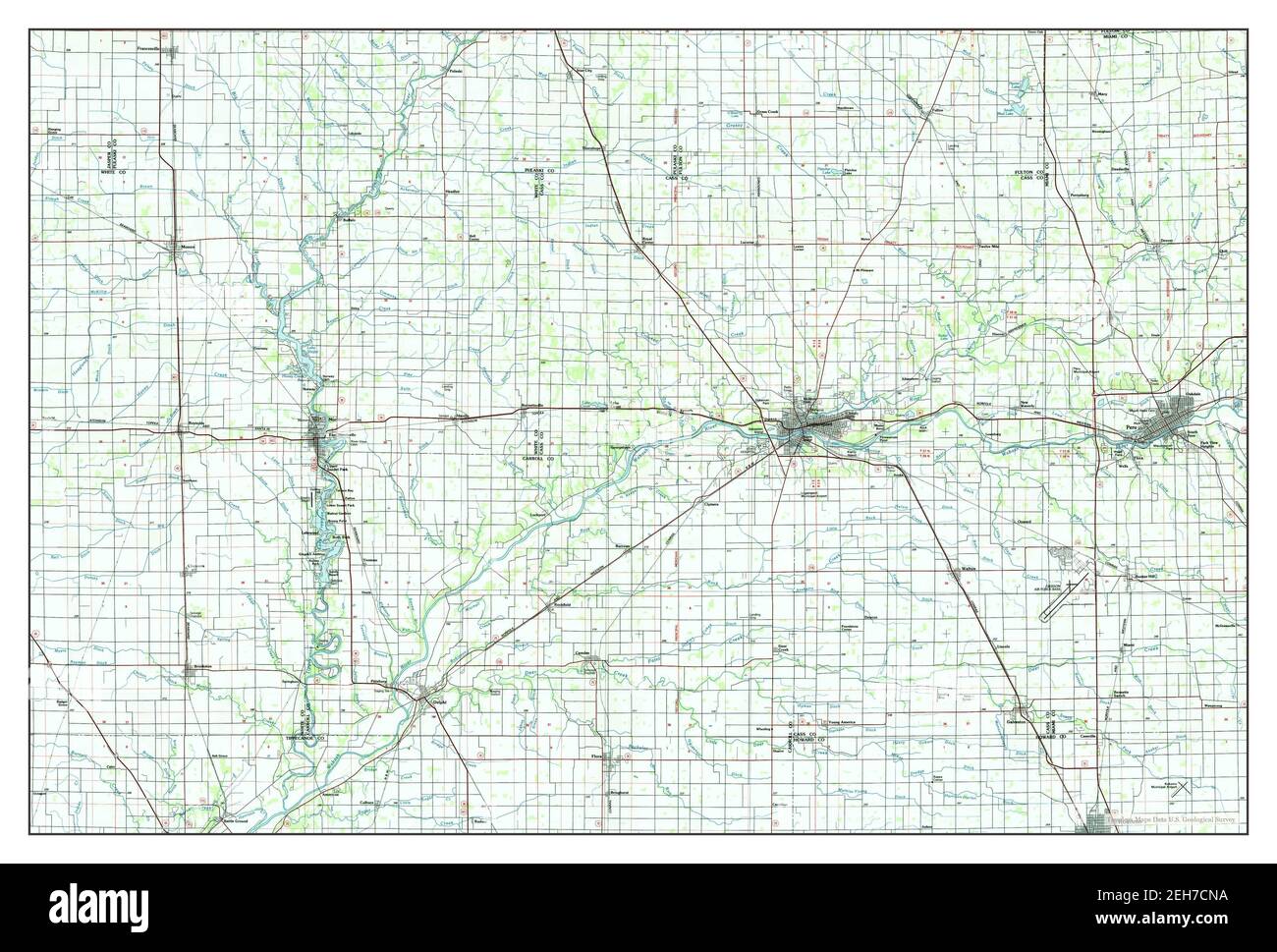 Map of logansport hi-res stock photography and images - Alamy