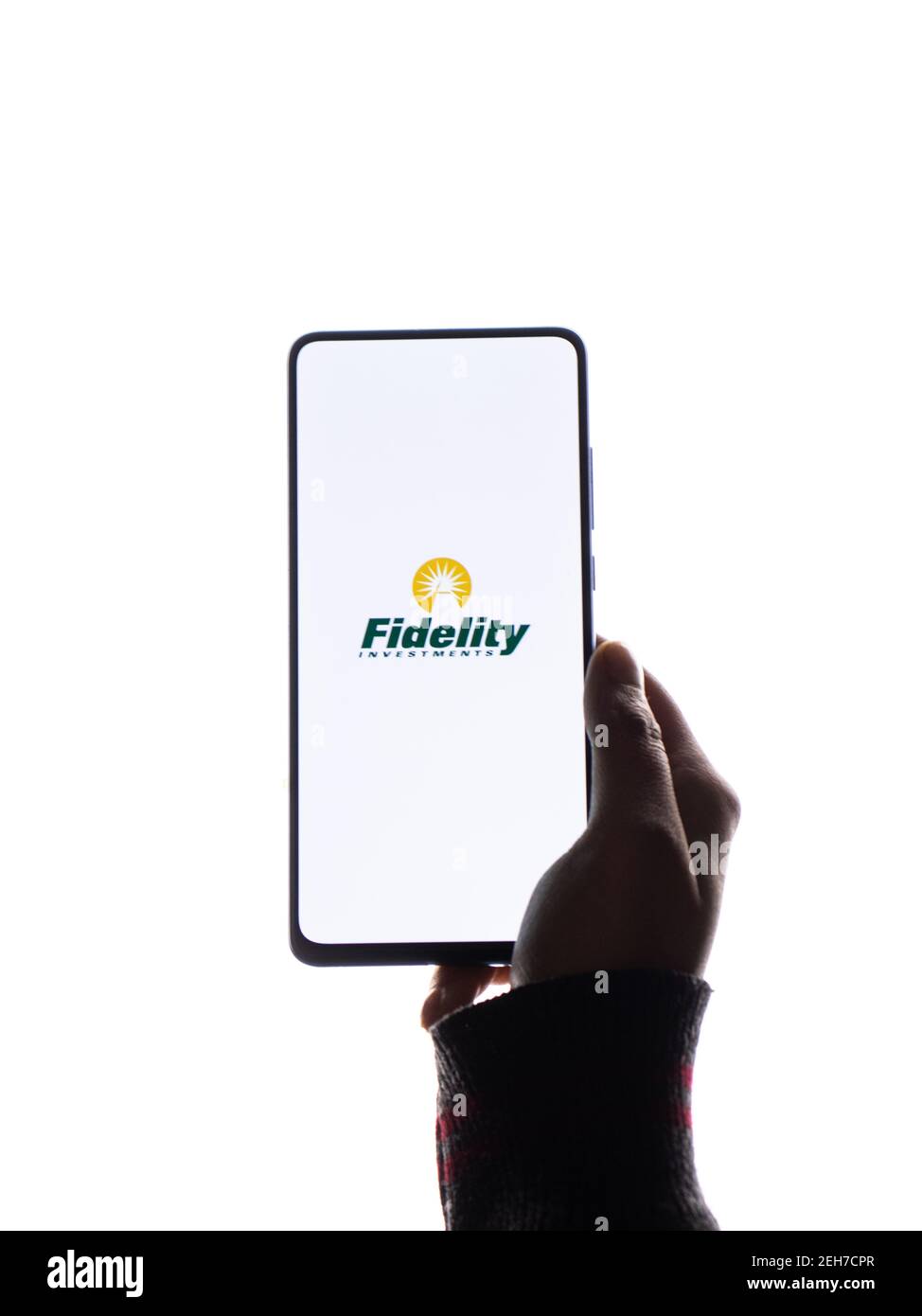 Assam, india - February 19, 2021 : Fidelity Investments logo on phone ...