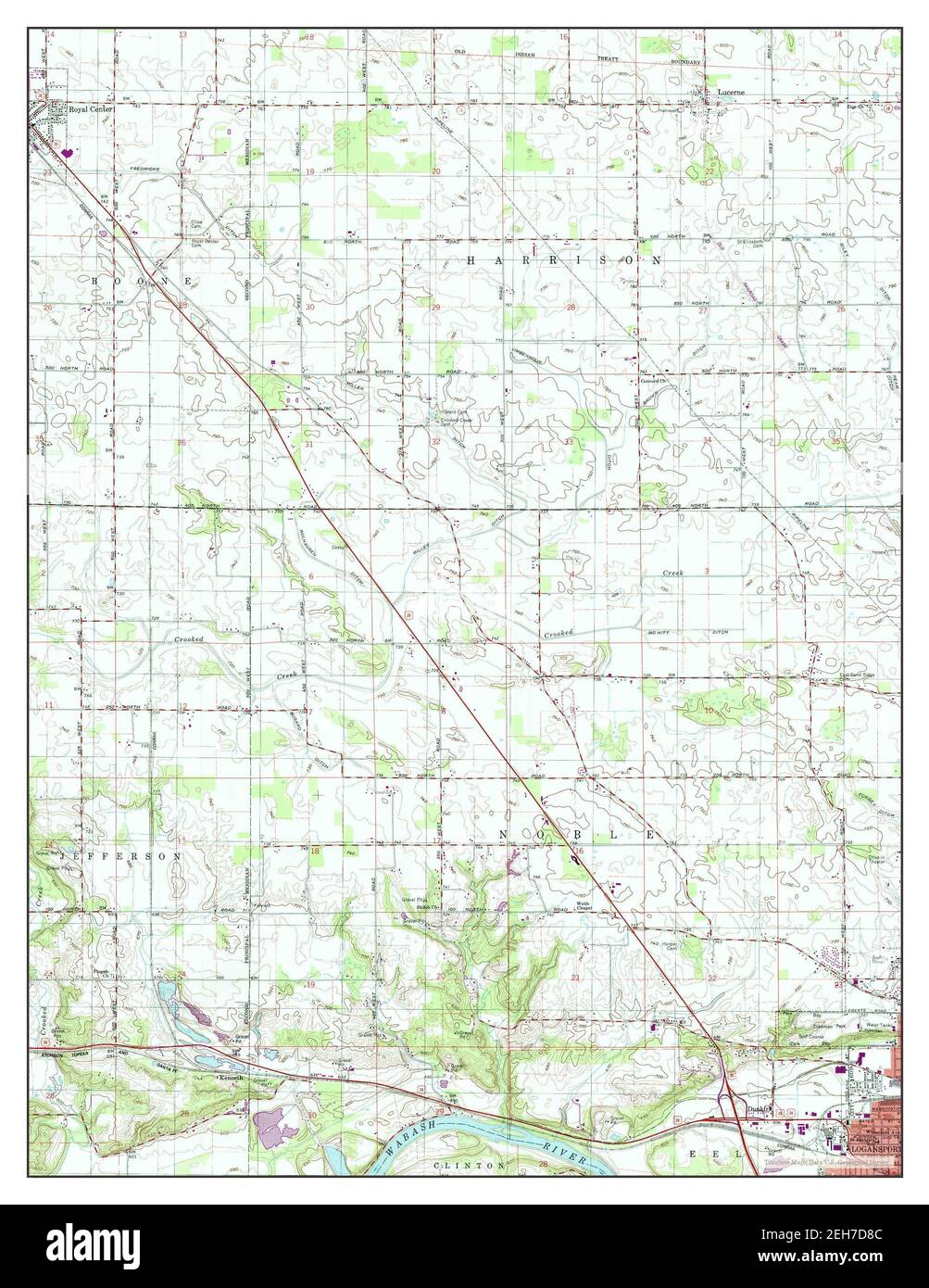 Lucerne, Indiana, map 1960, 1:24000, United States of America by ...