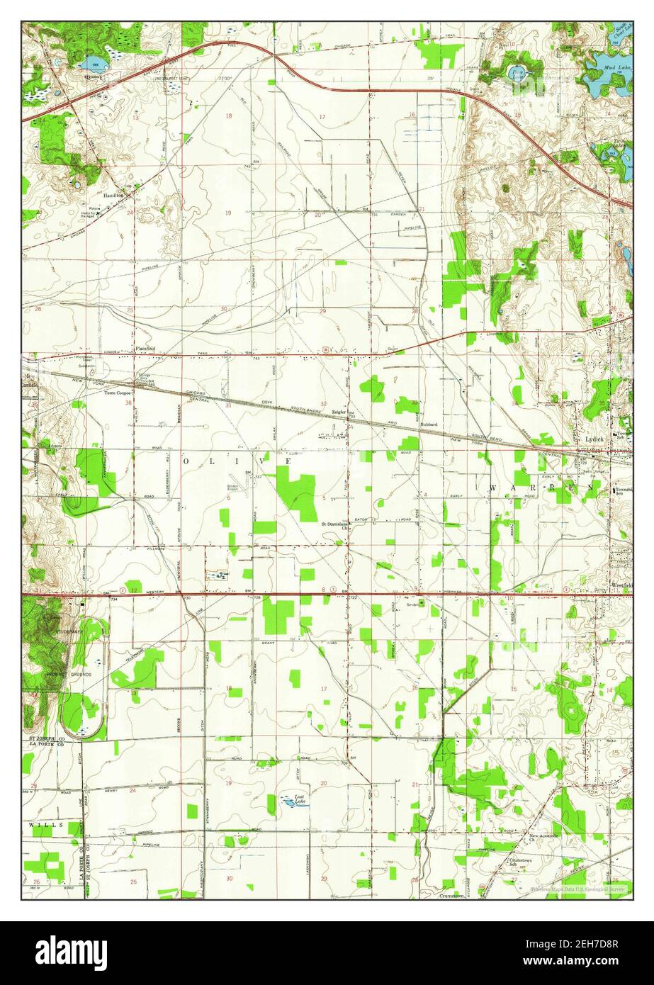 Lydick, Indiana, map 1958, 1:24000, United States of America by ...