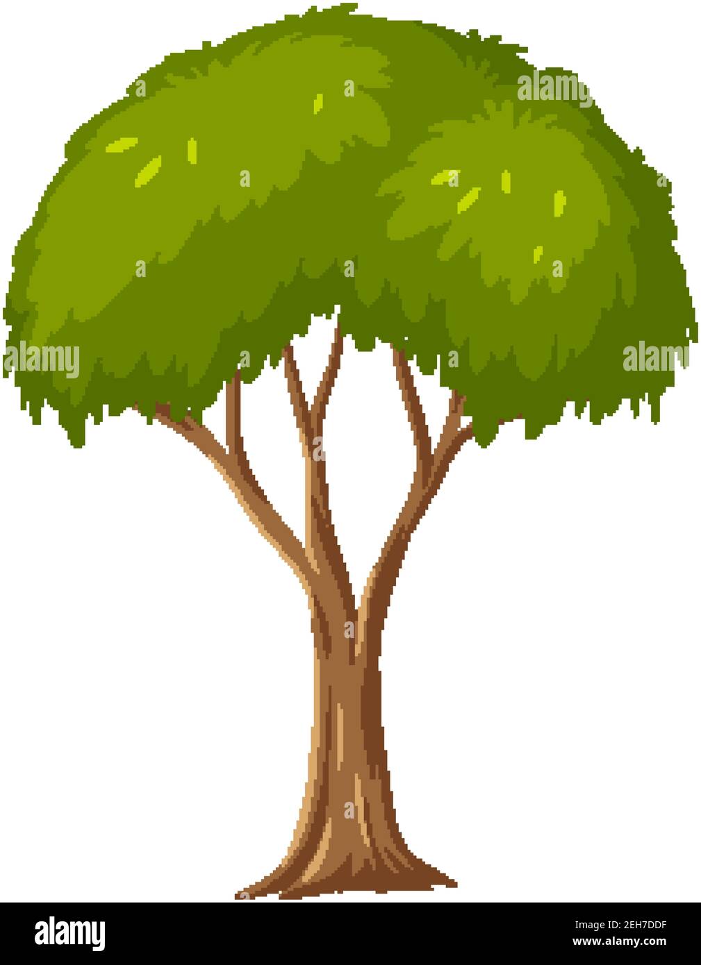 Isolated tree on white background illustration Stock Vector Image & Art ...