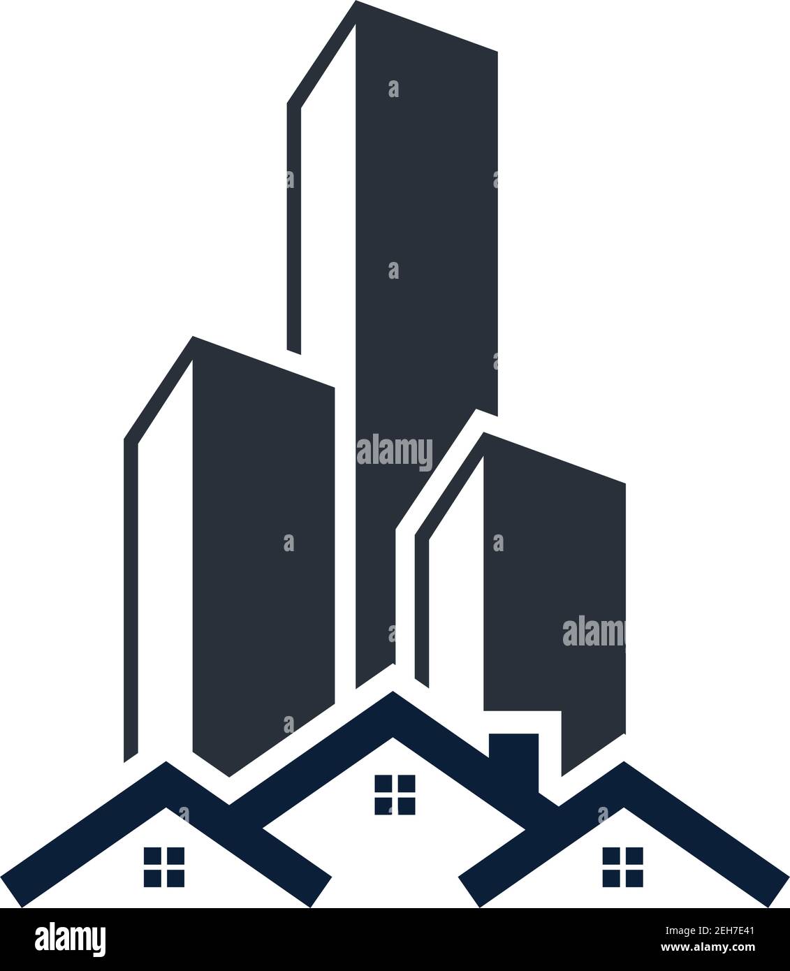 Real estate building icon design template vector isolated Stock Vector ...