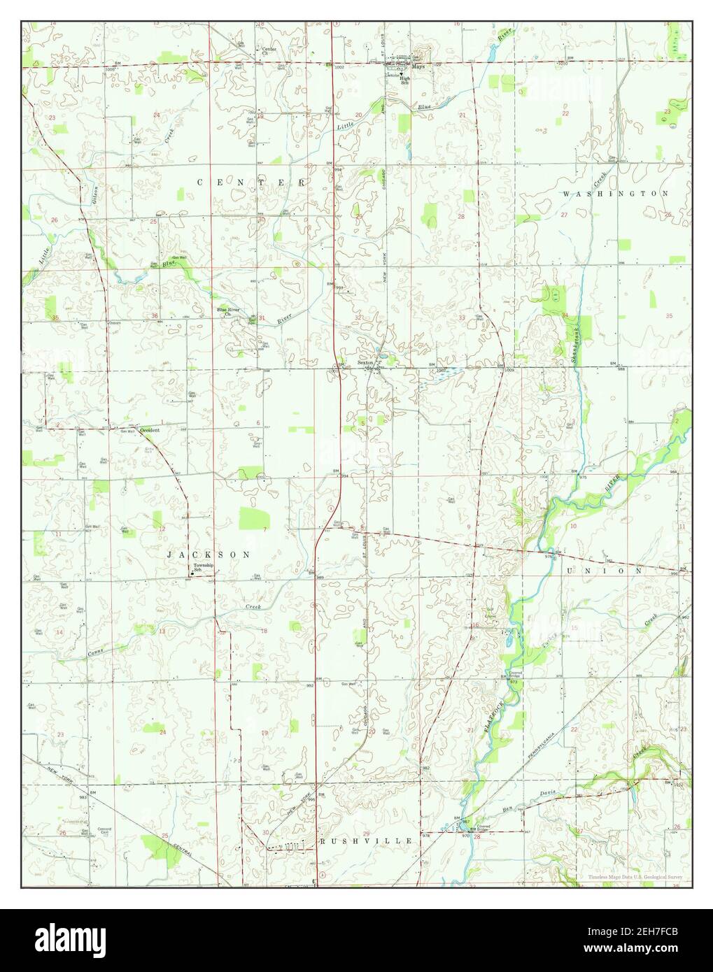 Mays, Indiana, map 1959, 1:24000, United States of America by Timeless ...