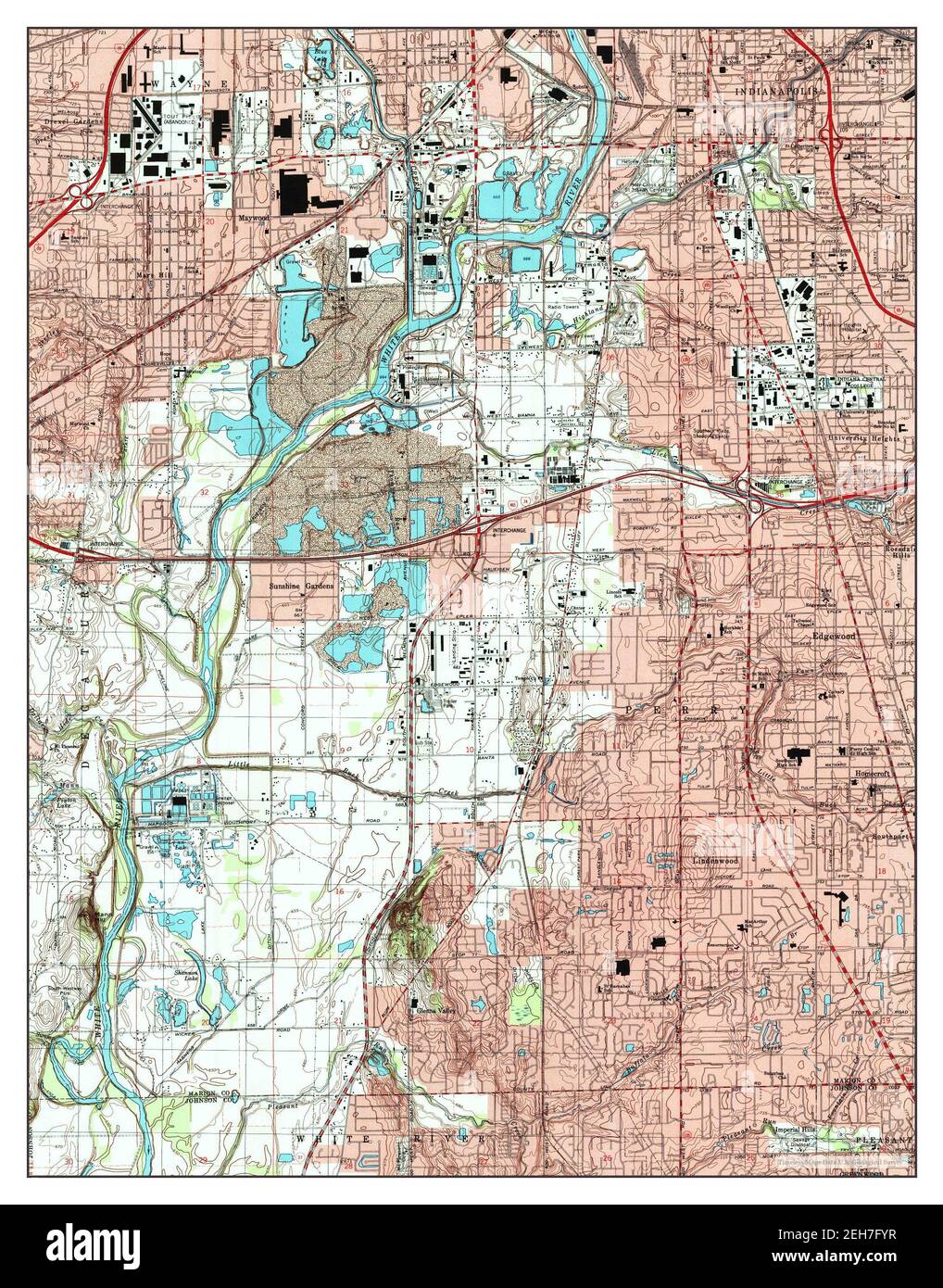 Map of maywood hi-res stock photography and images - Alamy