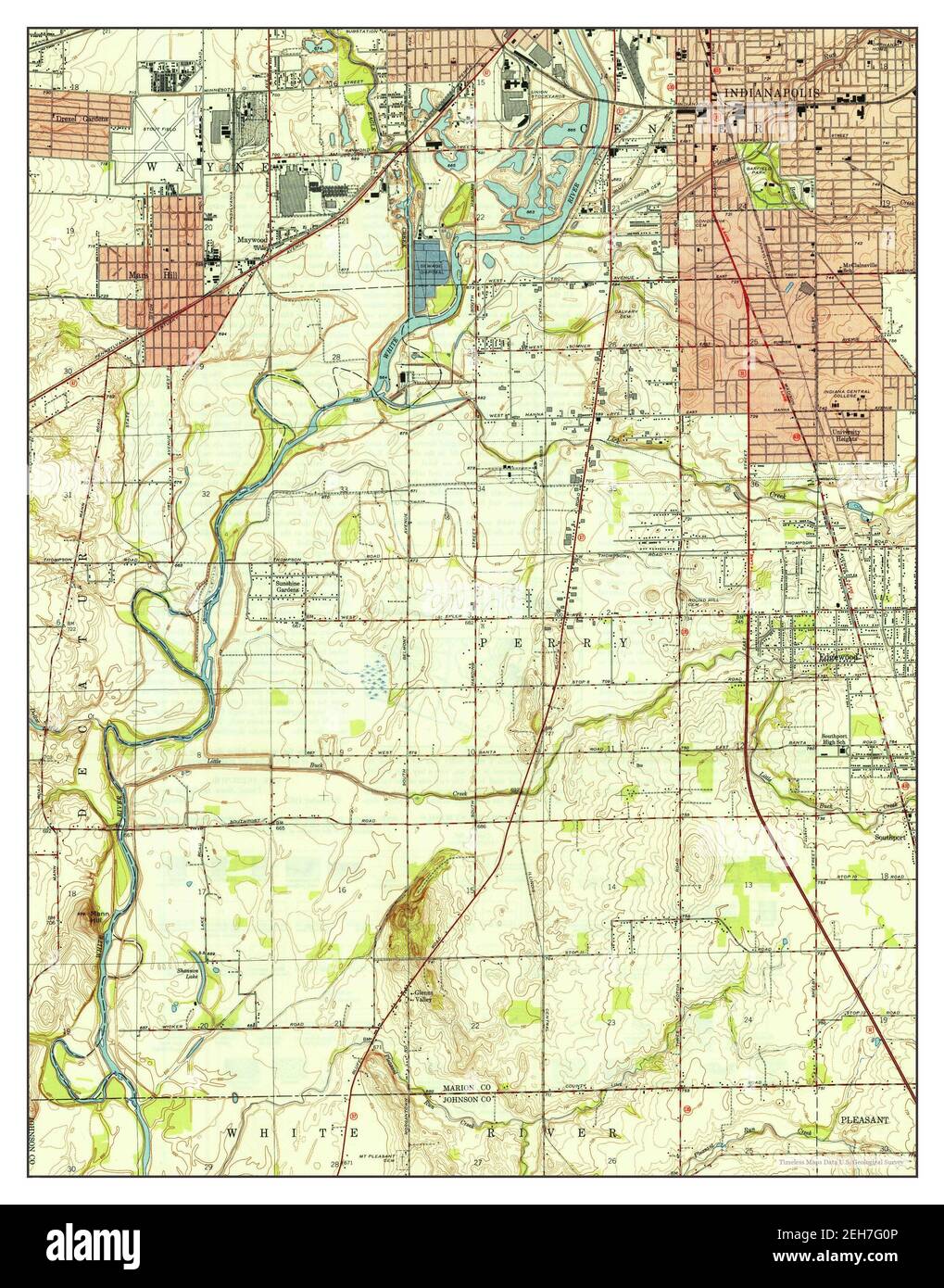 Map of maywood hi-res stock photography and images - Alamy