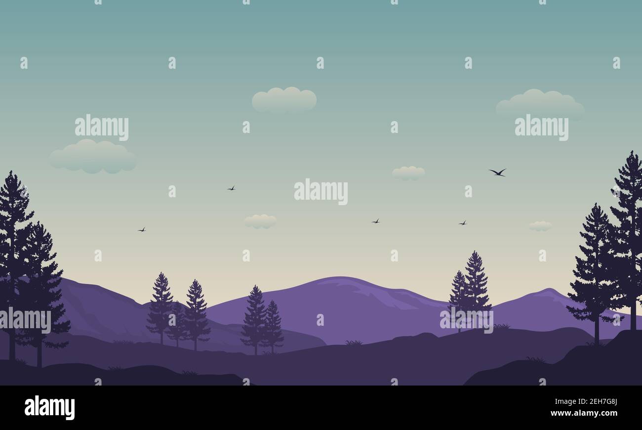 Outstanding mountain view Stock Vector Images - Alamy