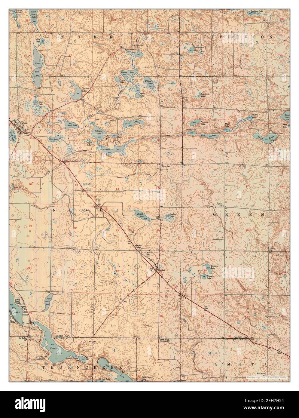 Merriam map hi-res stock photography and images - Alamy