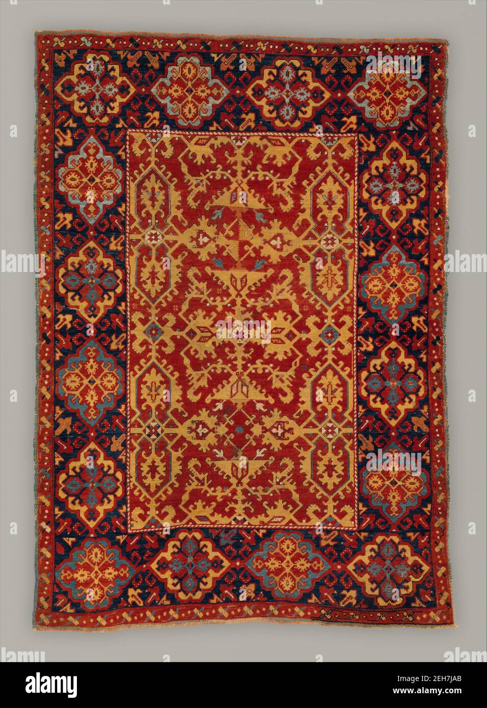Ornamental Lotto Carpet, Turkey, early 17th century Stock Photo - Alamy