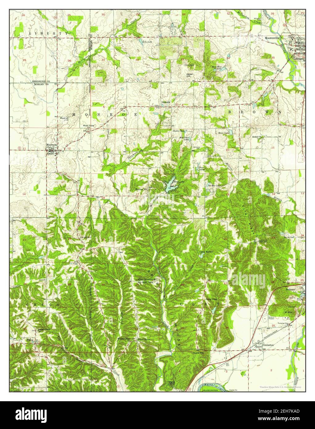 Map of mooresville hi-res stock photography and images - Alamy