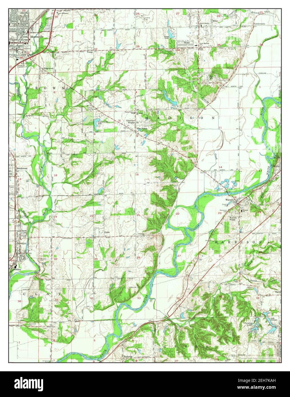 Map of mooresville hi-res stock photography and images - Alamy