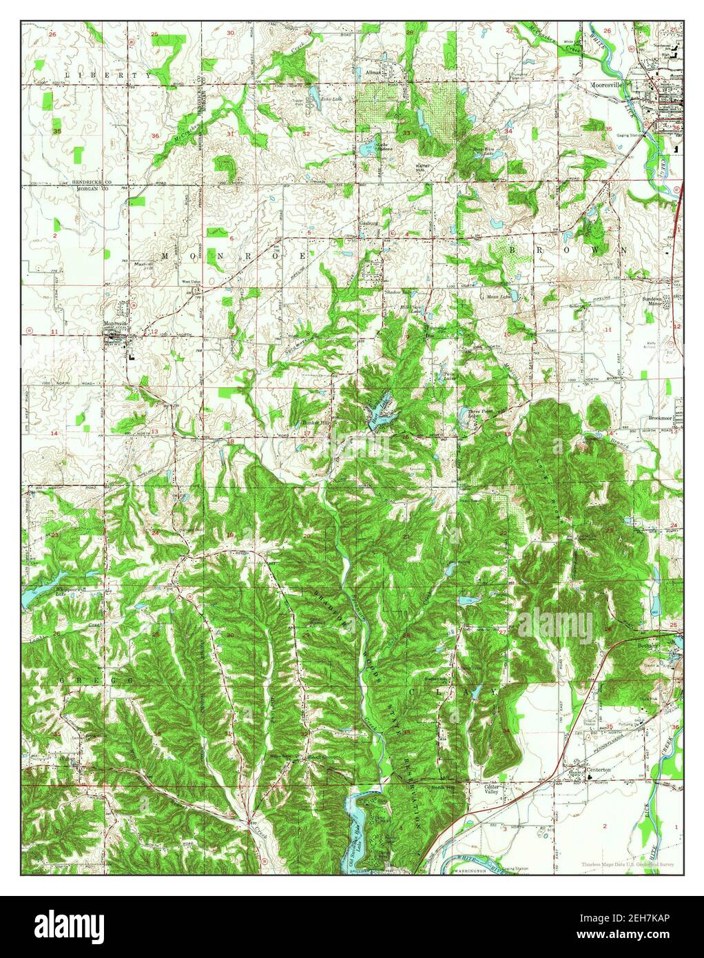 Map of mooresville hi-res stock photography and images - Alamy