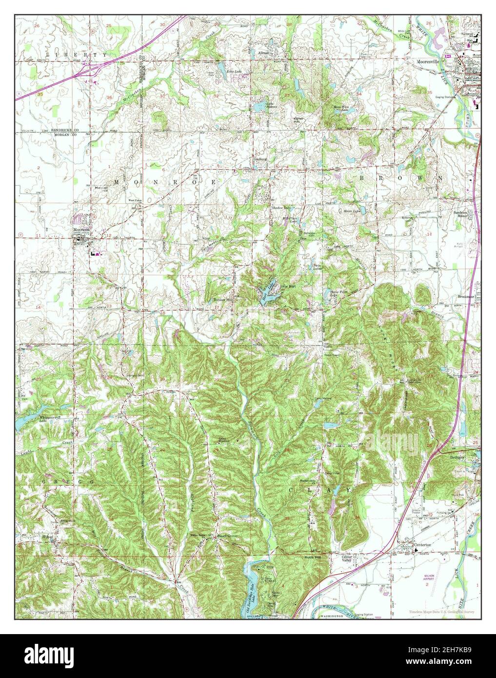 Map of mooresville hi-res stock photography and images - Alamy