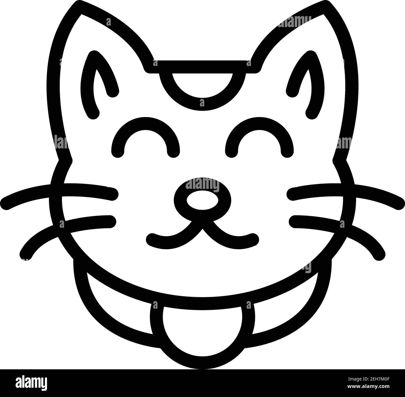 Traditional cat icon. Outline traditional cat vector icon for web ...
