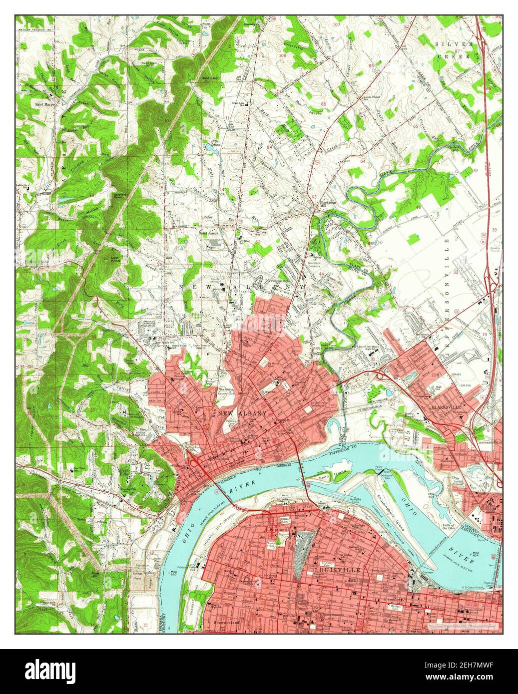 Albany indiana map hi-res stock photography and images - Alamy