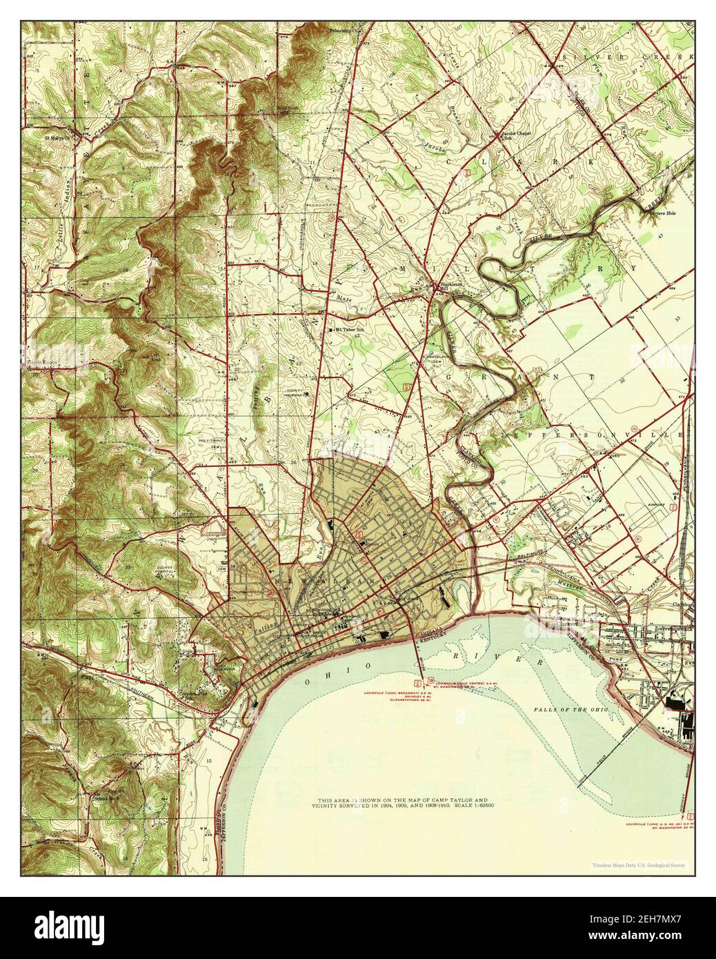 Albany indiana map hi-res stock photography and images - Alamy