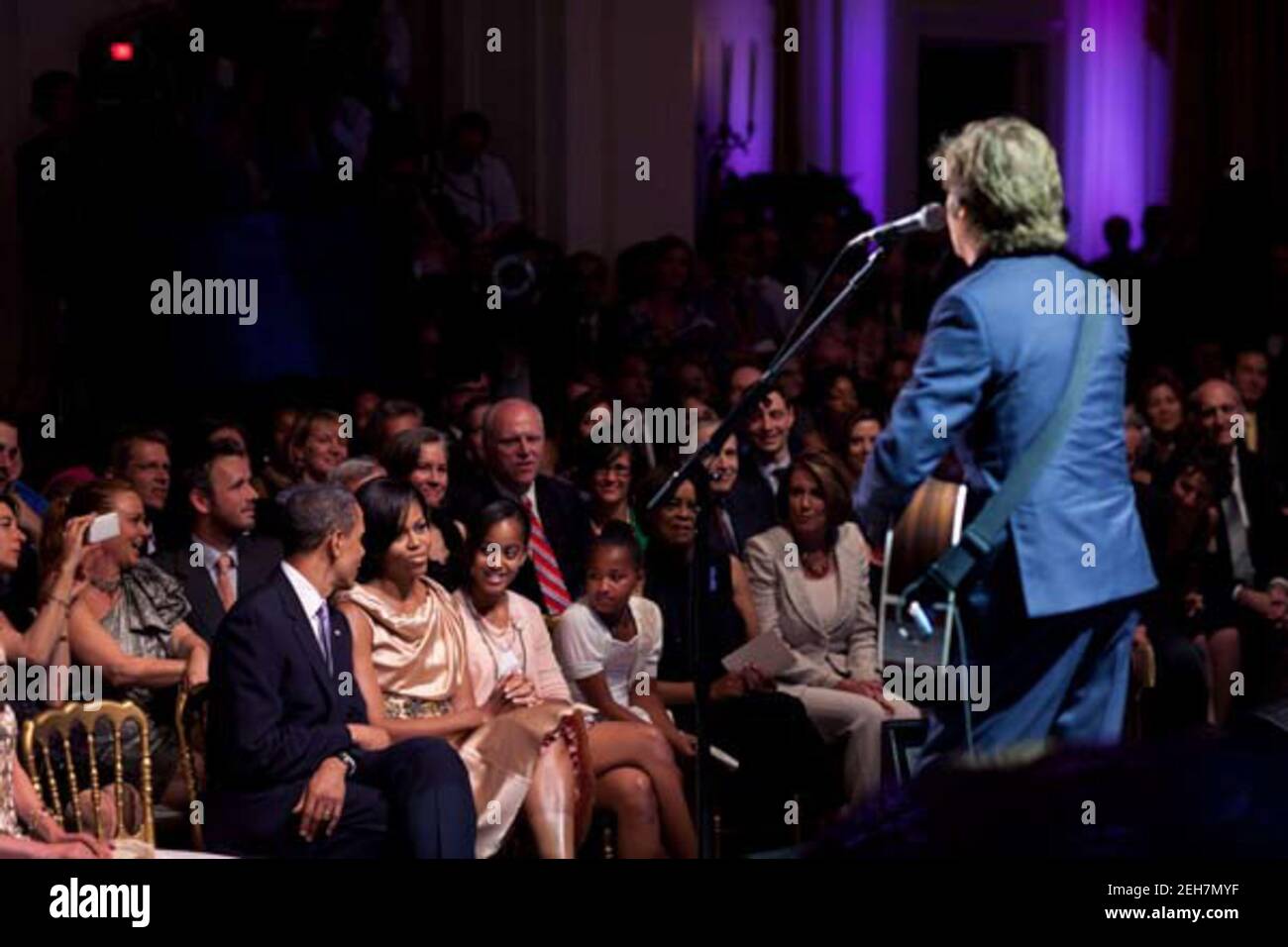 June 2, 2010 Paul McCartney sings Michelle to First Lady Michelle Obama ...
