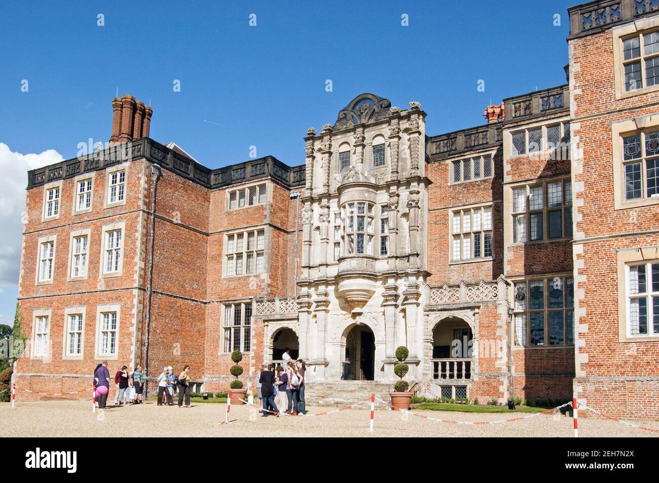Hampshire, UK - September 12, 2010: Visitors outside the historic ...